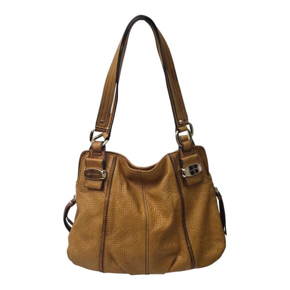 b. makowsky | Bags | B Makowsky Soft Pebbled Leather Hobo Shoulder Tote ...